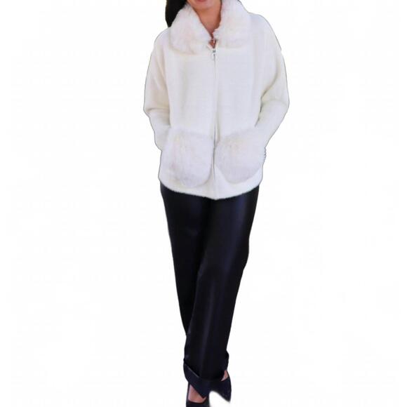 ACT PRETTY | Jackets & Coats | New Act Pretty Faux Fur Sweater Coat In ...